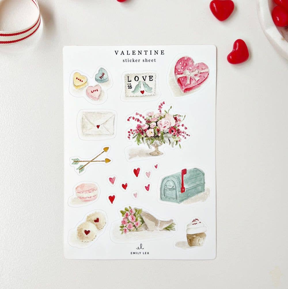 Valentine sticker sheets – The Olive Branch Boutique