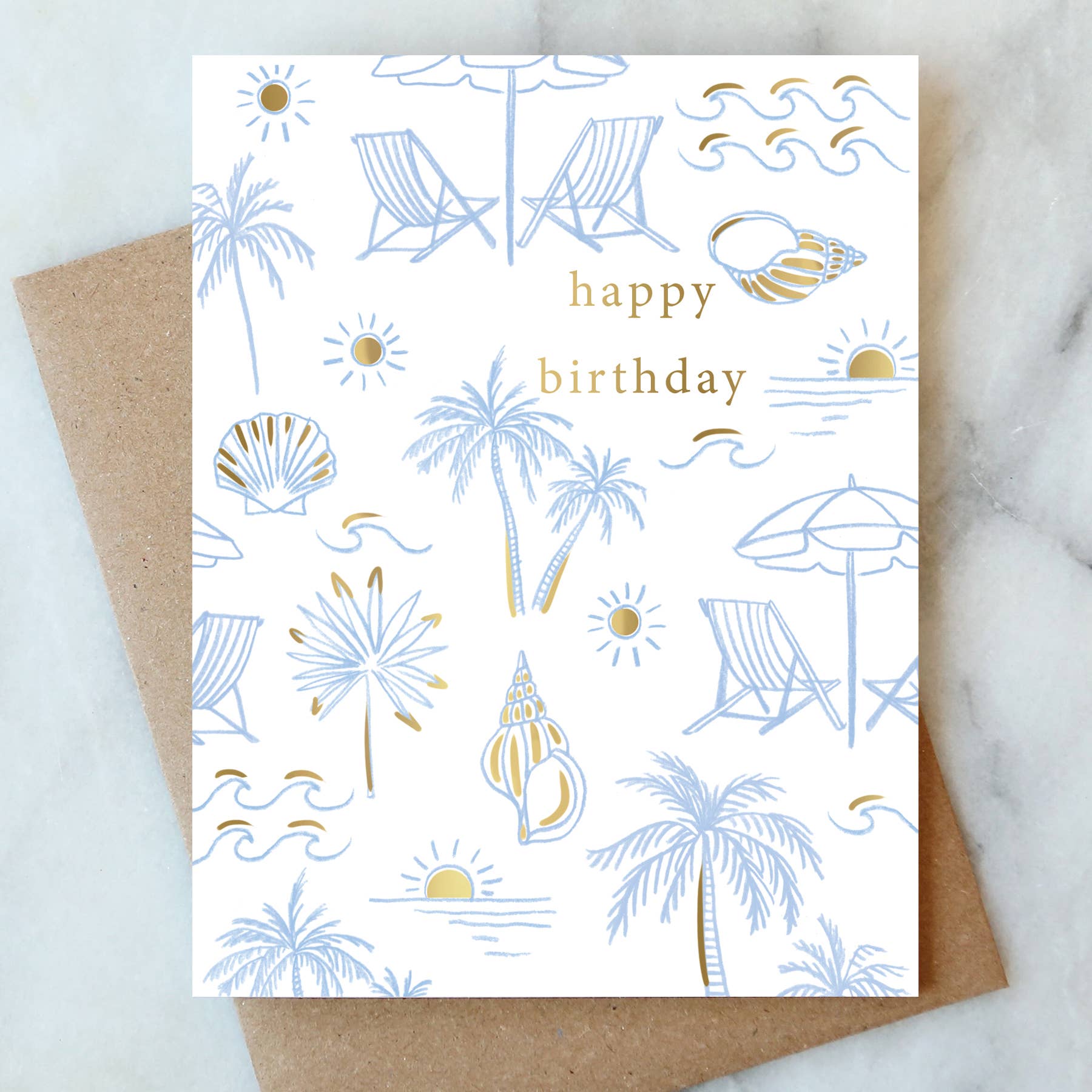 Beachy Birthday Greeting Card | Birthday Card – The Olive Branch Boutique