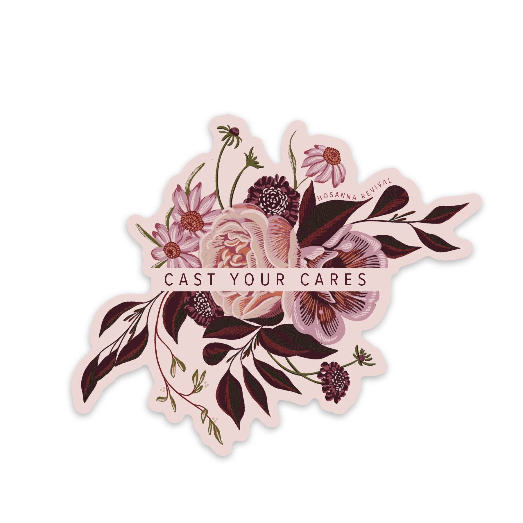 Sticker: Cast Your Cares – The Olive Branch Boutique