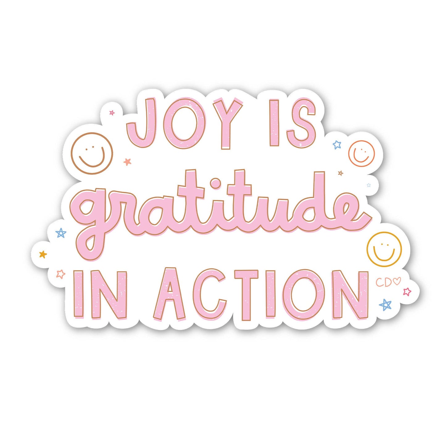 Joy Is Gratitude In Action Decal Sticker – The Olive Branch Boutique