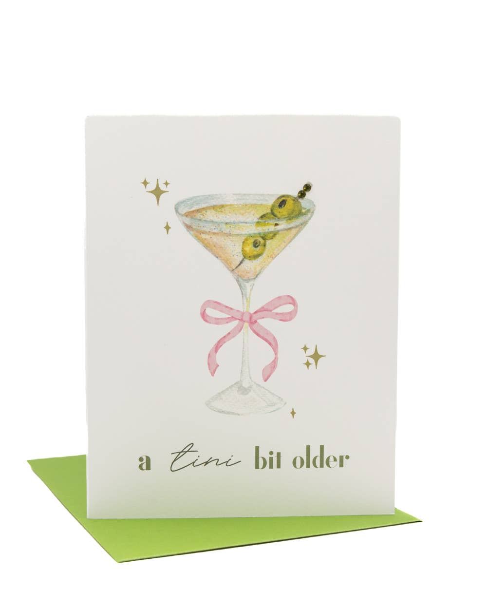 'Tini Bit Older' Olive Martini Birthday Greeting Card – The Olive ...