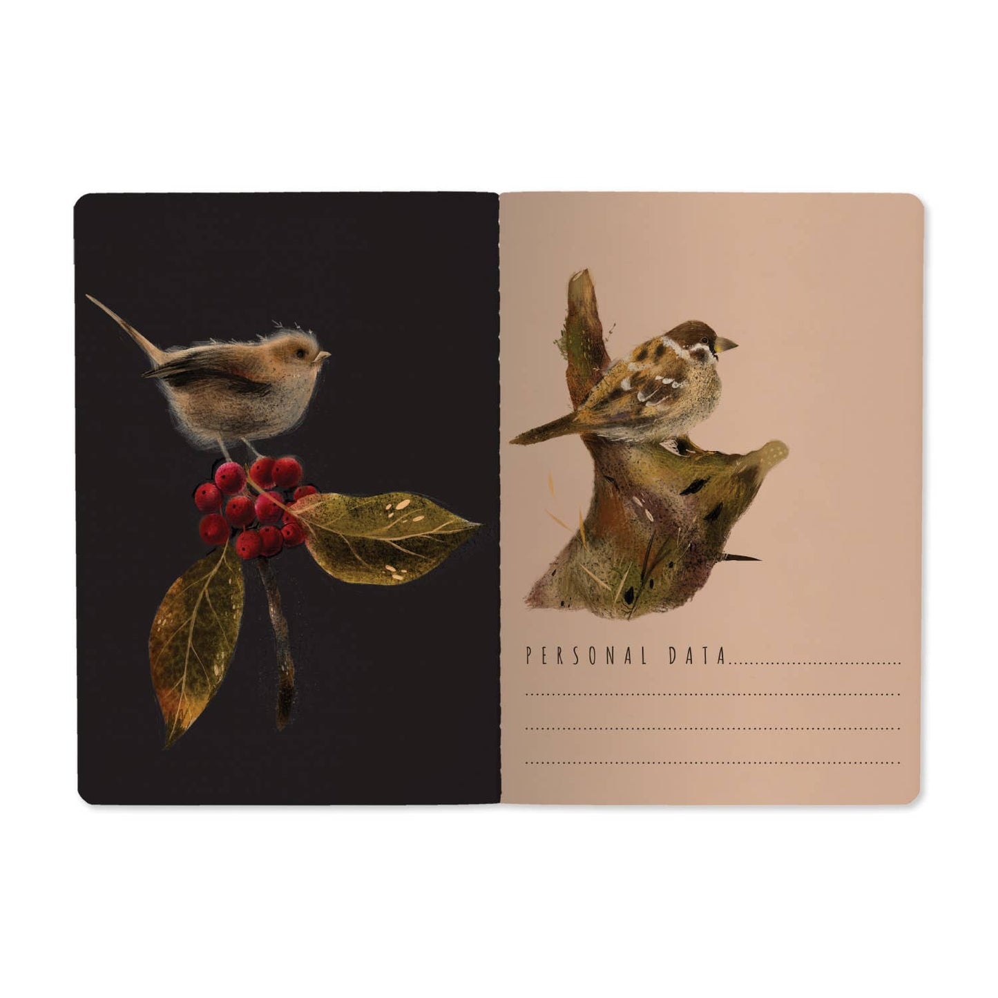 A5 Notebook - Forest Sparrows – The Olive Branch Boutique