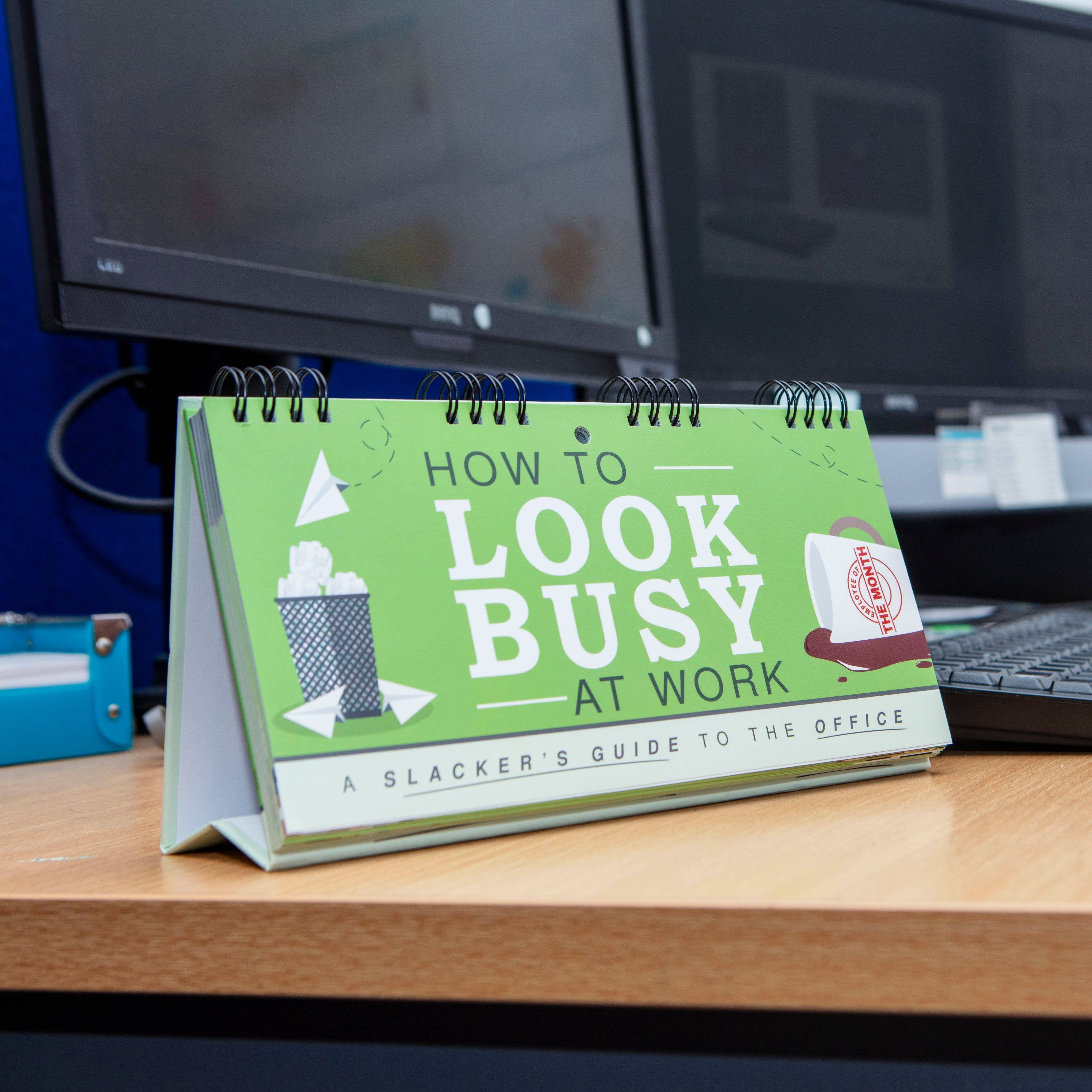 How To Look Busy At Work Flipbook - Funny Novelty Gifts – The Olive ...